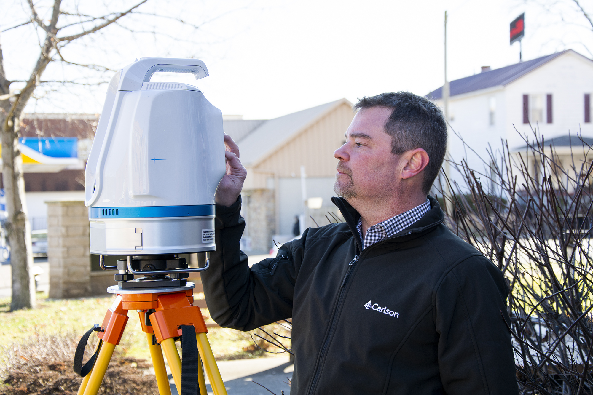 Carlson Scan2K creates accurate 3D point clouds with a range up to 2000 ...